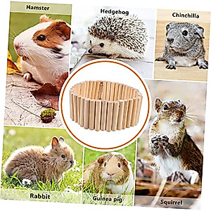 iplusmile Hamster Swing Dwarf Hamster Hideout Toys Bendable Bridge Hamster Rat Toys Hamster Wooden Bridge Climbing Toys Rocking Toy Bendable Toys Rat Ladder Wooden Arch Bridge Small Animals