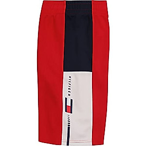 Tommy Hilfiger Boys' Basketball Training Shorts, Featuring Lightweight Mesh, Elastic Waistband with Drawstring