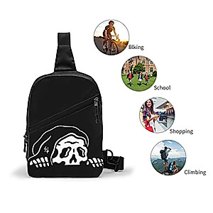 Lurking Class by Sketchy Tank Demons Sling Bag Chest Package Multipurpose Daypack Casual Crossbody Shoulder Backpack for Cycling Sports Travel Hiking