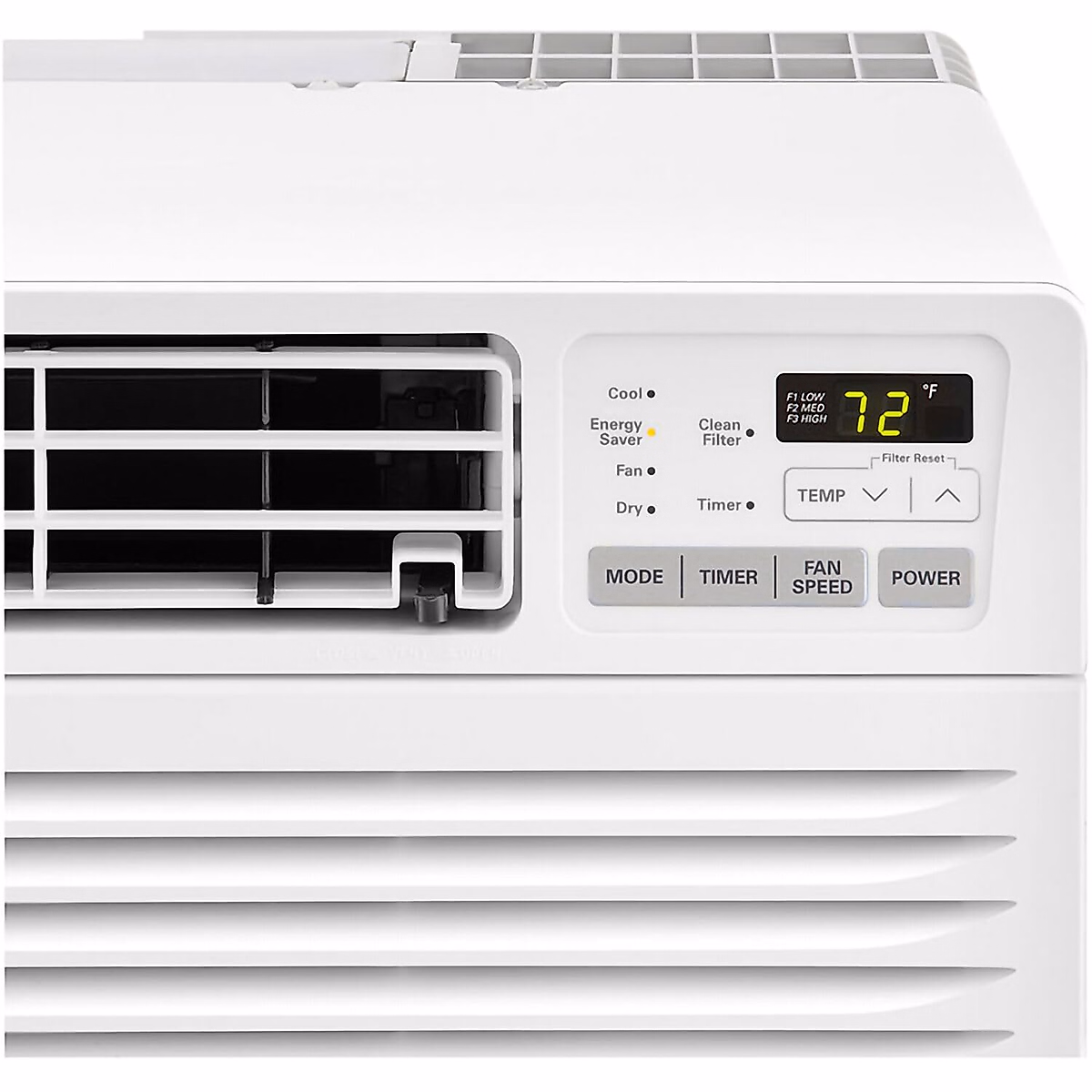 LG 14,000 BTU Through the Wall Air Conditioner, 230/208V, Cools 750 Sq.Ft. for Bedroom, Living Room, Apartment, Electronic Control w/Remote, 3 Cooling & Fan Speeds, 4-Way Air Deflection, Auto Restart