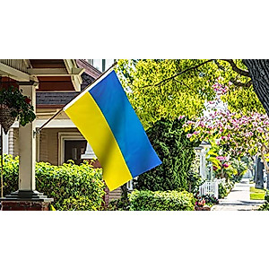 DANF Ukraine Flag 3ftx5ft Ukrainian National Flags Polyester with Brass Grommets 3x5 Foot Flag