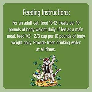 TEMPTATIONS MIXUPS Crunchy and Soft Cat Treats Catnip Fever Flavor, 16 oz. Tub