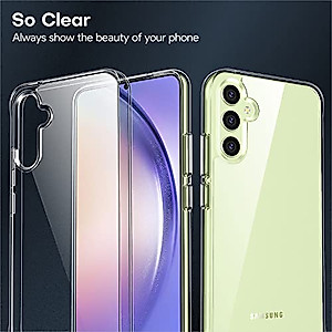 Rayboen Case for Samsung Galaxy A54 5G, Crystal Clear Designed Shockproof Protection Phone Case, Transparent Hybrid Sleek Light Durable Cover for Samsung Galaxy A54 5G