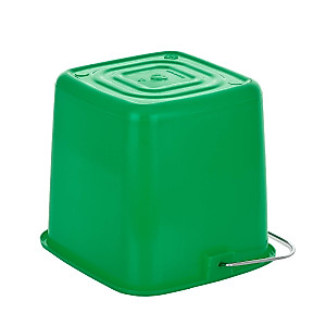 Alpine Industries Commercial Sanitizing Cleaning Pail - Heavy Duty Sanitizer Bucket - Cleaning Fluid Bucket - Cleaning Bucket for Offices, Restaurants, School, Bathrooms (Green, 3 Qt)