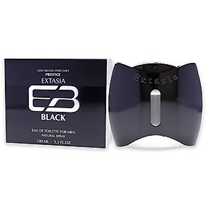 New Brand Perfumes New Brand Extasia Black EDT Spray Men 3.4 oz