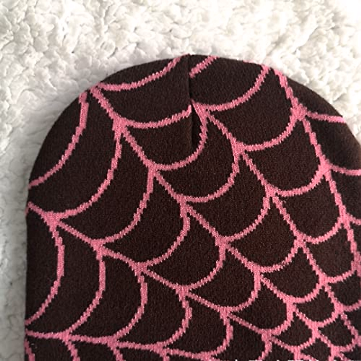 Dicusph Y2K Gothic Spider Pattern Wool Acrylic Knitted Hat Women Beanie Winter Warm Beanies Men Casual Skullies Outdoor (Pink,Medium)