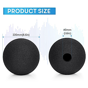 YOUSHARES Mic Sound Shield Ball - Microphone Isolation Ball for Reducing Echoes and Reflections, 8.6 inches (Make a DIY Eyeball Mic Isolator)
