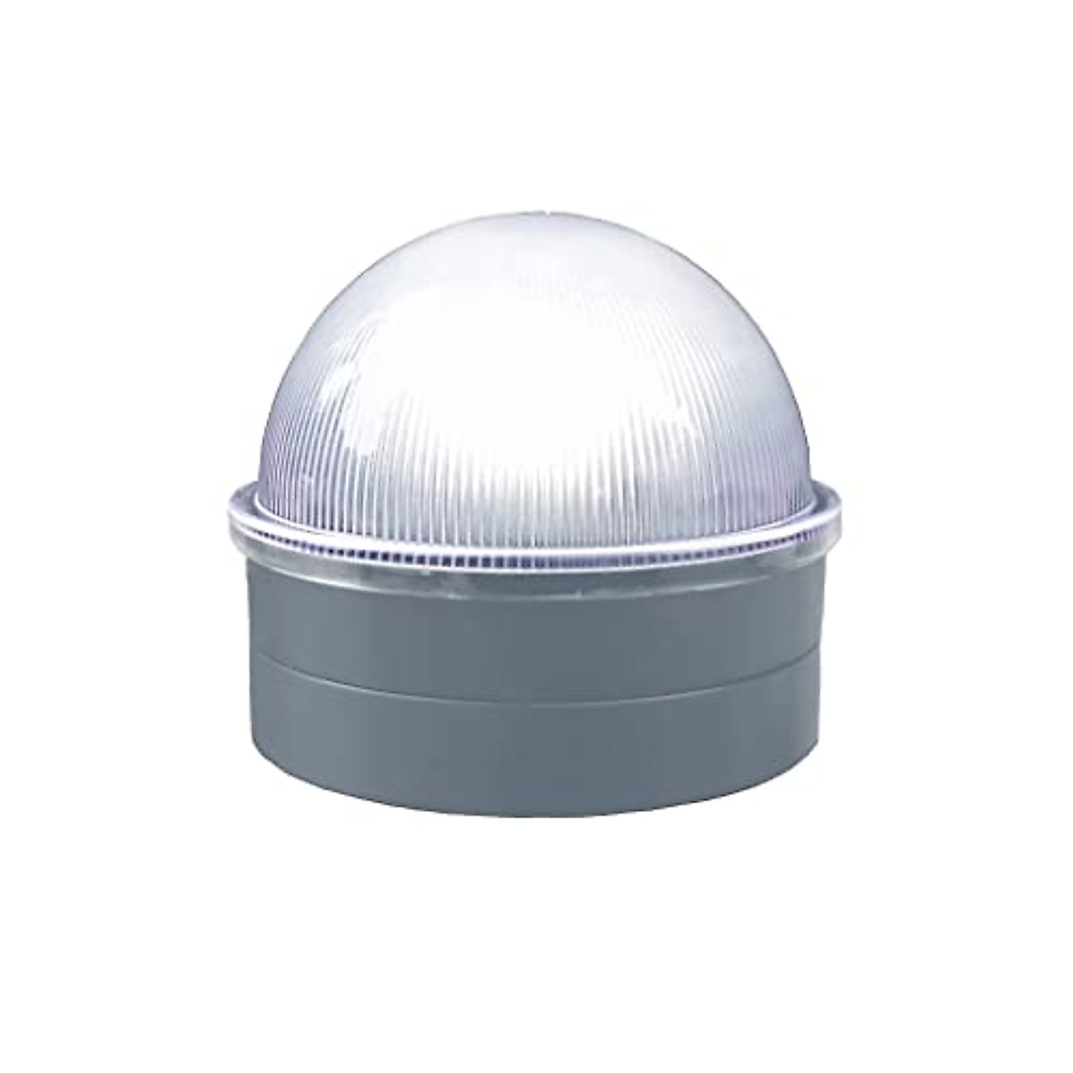 Classy Caps CH2233S Solar Post Cap for Chain Link Fence Post, Silver