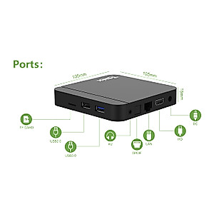 Android 11.0 TV Box,Tanix W2 Amlogic S905W2 Quad Core RAM 4GB ROM 32GB Dual WiFi 2.4G/5.8G BT4.2 4K 6K AV1 Home Smart Media Player Set top Box