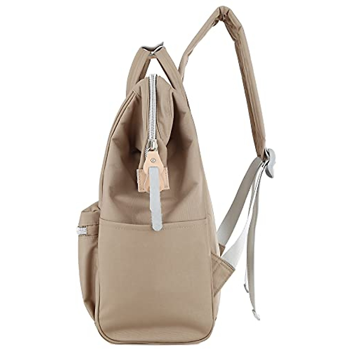 himawari Laptop Backpack for Women&Men Travel Backpack With USB Charging Port Large Business Bag Water Resistant College Bag Computer Bag Doctor Bag (1881-Khaki, Regular)