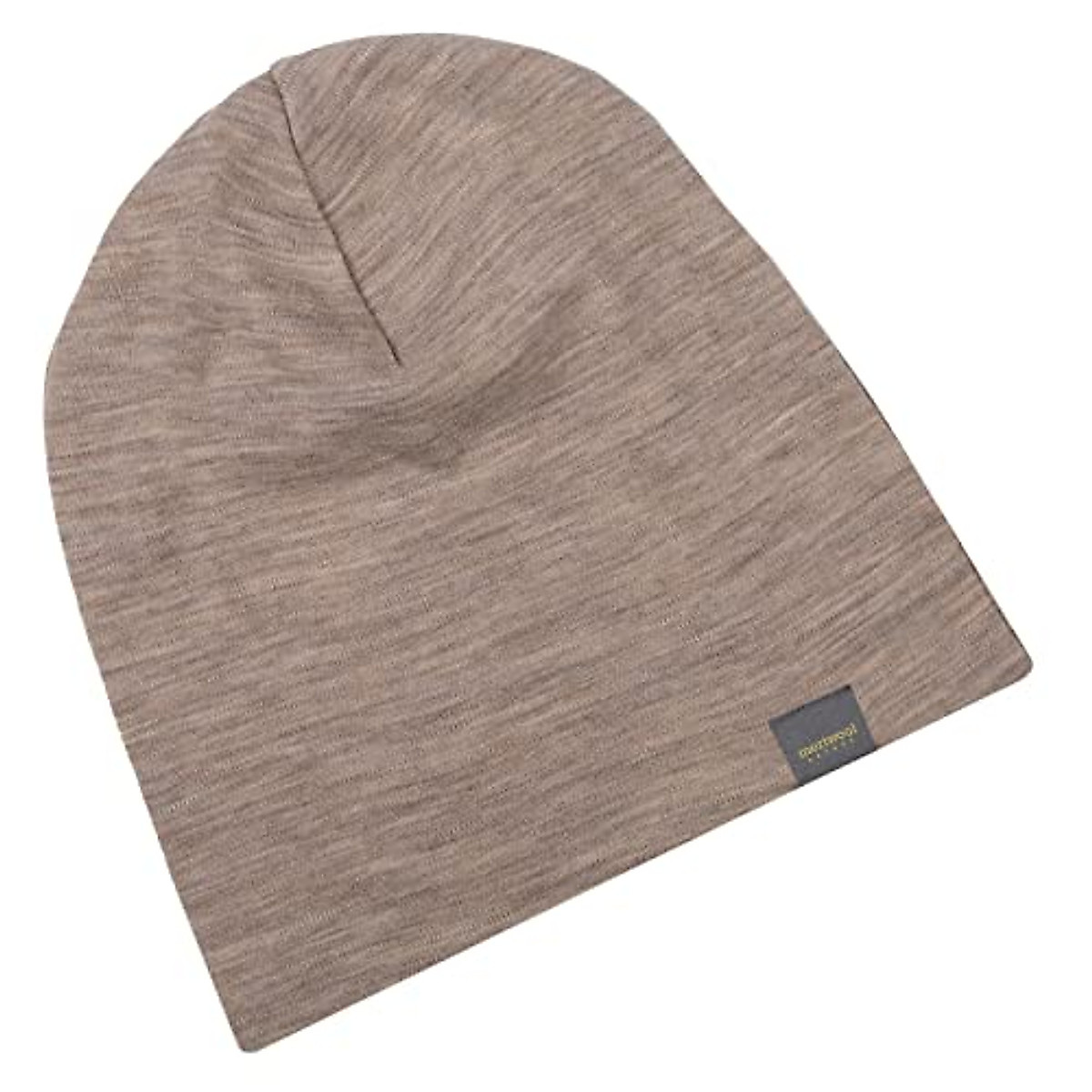 MERIWOOL Unisex Merino Wool Cuff Beanie Winter Hat for Men and Women Khaki