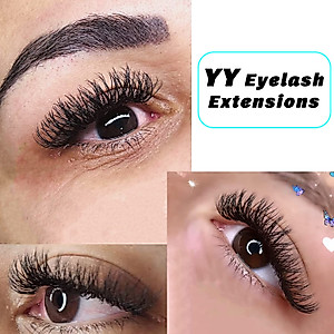 VAVALASH W-shaped Eyelash Extension 3D Premade Fans 0.07 C Curl Volume Lash Extensions Easy Fanning Lashes Matte Black Volume Premade W Lashes(W Shaped-3D-0.07-C-8-15mm）