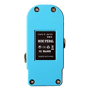 AZOR Overdrive Guitar Effect Pedal with Guitar Effect Pedal Cables 3 Pack (Gold)