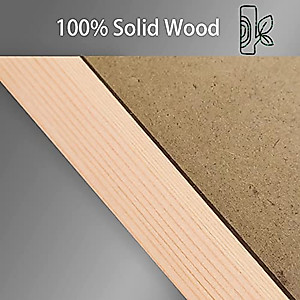 RUN HELIX A3 Frame 2 Pack Solid Wood Picture Frame, Display Pictures A4 with Mat or 11.7x16.5 Inch Without Mat, with High Definition Plexiglass, Horizontal and Vertical Formats for Wall