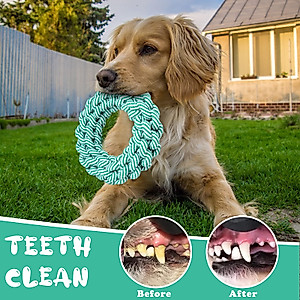 Dog Rope Toys for Large and Medium Aggressive Chewers, Elephant Squeaky Plush Dog Toy, 2 Pack Heavy Duty Dog Rope Toys for Large Breed, Indestructible Dog Chew Toys Tug of War Rope Toy Teeth Cleaning
