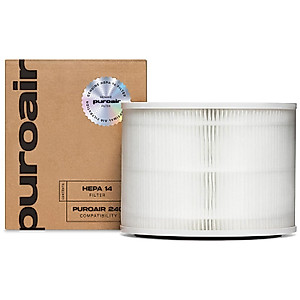 Genuine PuroAir 240 Replacement Filter HEPA 14 - Replacement HEPA 14 Filter for PuroAir 240 Purifier - Captures up to 99.99% of Pollen, Smoke, Pollen, Dust, VOCs and Common Pollutants