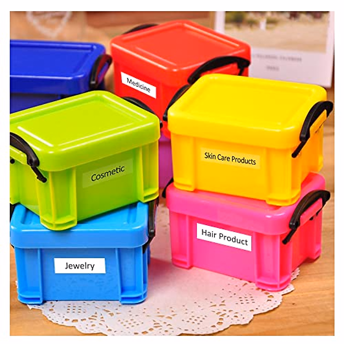 6-Pack Anycolor Compatible with M-K231 Brother P Touch M Tape M-231 MK131 MK431 MK531 MK631 MK731 Label Tape 12mm 0.47 Inch, Work for Brother PT-M95 PT-70BM PT-90 PT-65 PT-45 Label Maker Refills