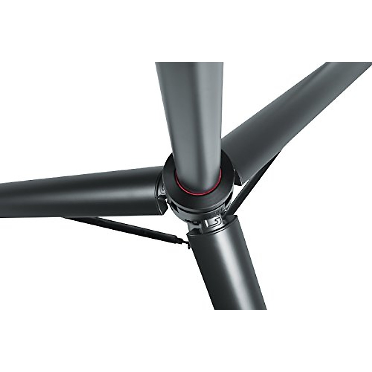 Gator Frameworks ID Series Speaker Stand with Lift Assist and Adapter to Fit 35mm and 38mm Speaker Mounts; 48"/75" Min/Max Height (GFW-ID-SPKR),Black