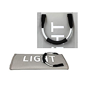 Elonglin Large Collapsible Washing Laundry Basket Bag with 3 Compartment Laundry Hamper Foldable College Laundry Bags,Waterproof Portable Storage Bag with Carry Aluminium Handles light grey