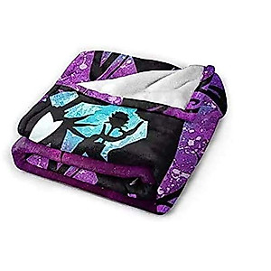 Vanson Nightmare Before Christmas Blanket Valentine's Lovers Decor Luxury Royal Plush Blanket, Soft Blanket Throw 80x60 inch, Purple