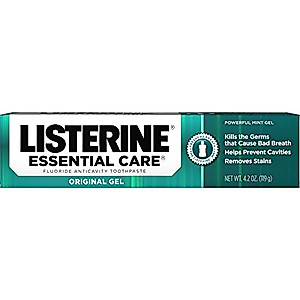 Listerine Essential Care Toothpaste Gel 4.20 oz (Pack of 4)