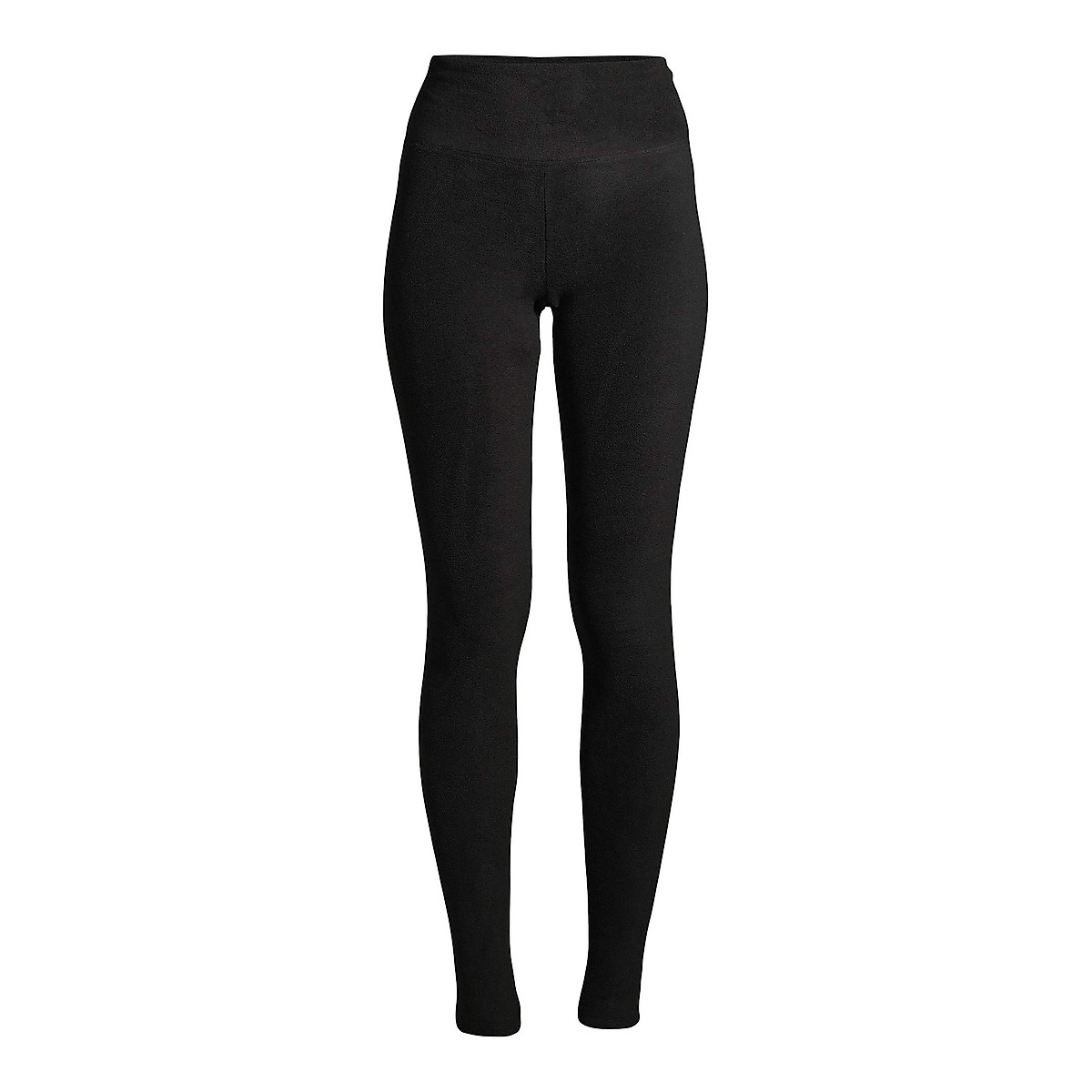 Cuddl Duds ClimateRight Women's Stretch Fleece Base Layer Legging - High Rise Waist - S Black