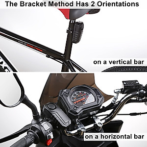 WSDCAM Anti-Theft Bike Alarm with Mount, 113dB Burglar Vibration Motorcycle Bicycle Alarm Security System Waterproof Cycle Bike Alarm with Remote