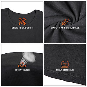 3 Sets Thermal Underwear for Men Soft Long Underwear Base Layer Thermals Fleece Warm Lined Top Bottom for Winter Cold Weather (XL)