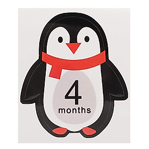 12pcs Baby Sticker, Gender Neutral Monthly Stickers for Baby boy or Girl, Create Beautiful Memories with Our Cute Animal Designs