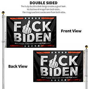 Premium Double Sided Flags for Fuck Biden 3x5 Ft Outdoor - F Biden Flags FK Joe Biden Banner 3x5 Feet Heavy Duty 3 Ply Polyester with Brass Grommets for Indoor Outdoors Garden Decoration