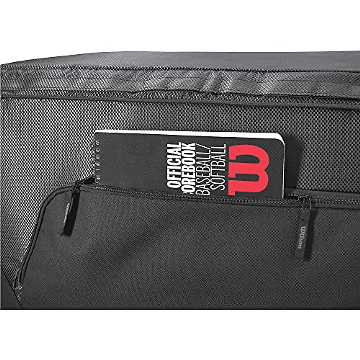 WILSON Ball Bucket Bag, Black, 27" L x 14.5" W x 20.5" H