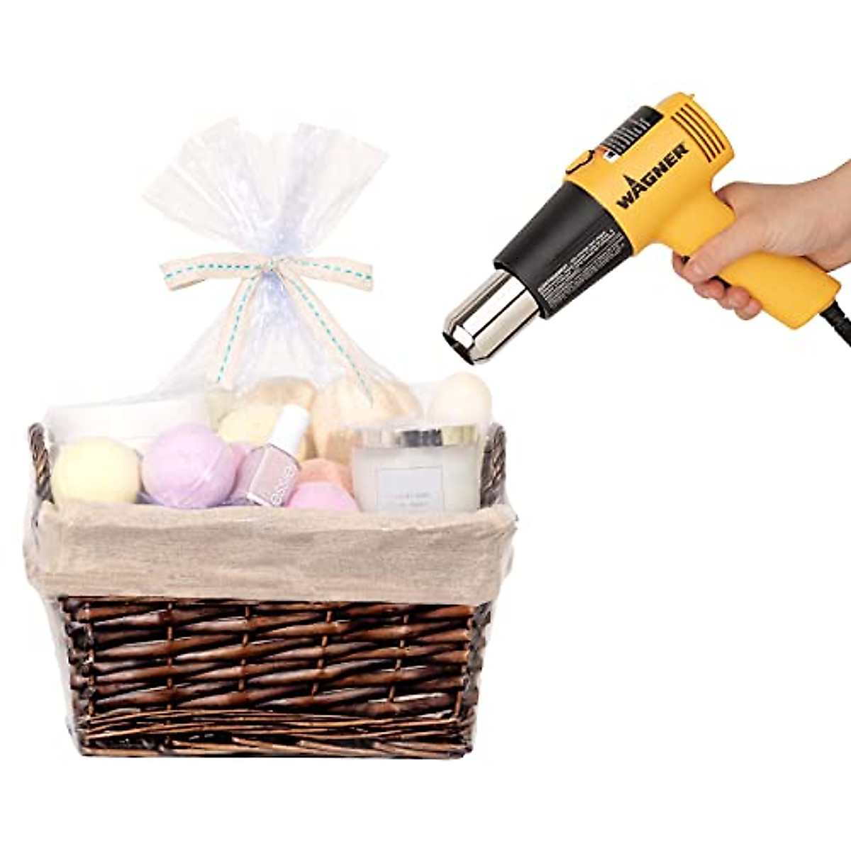 Shrink Wrap Basket Bags For Gift Baskets Clear Cellophane PVC Shrink Bags 16"x 24" (10 Pack)