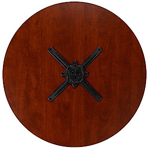 BizChair 36" Round Multi-Purpose Conference Table in Cherry - Meeting Table for Office