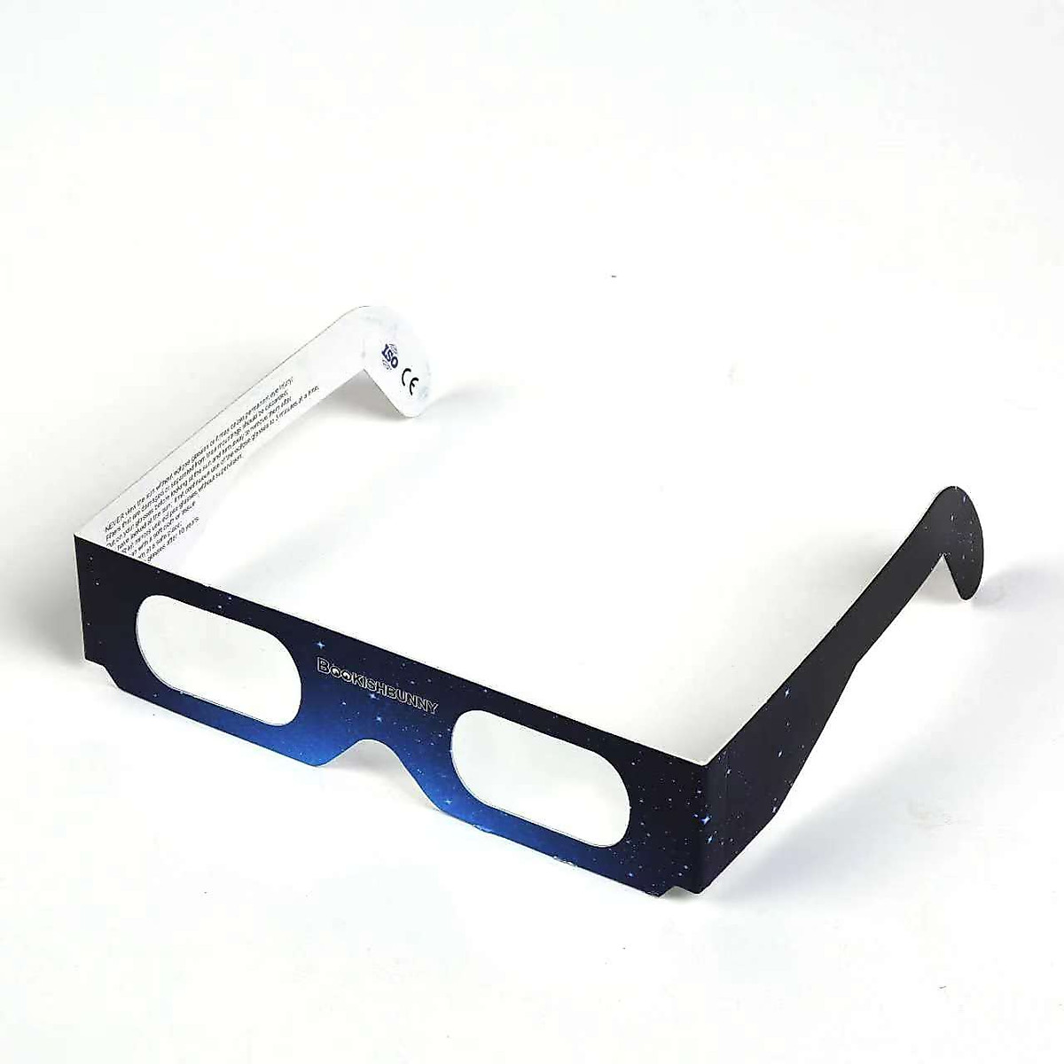 Bookishbunny 5 Pairs Solar Eclipse Viewers Paper Glasses Sun Viewing ISO Certified 5pk