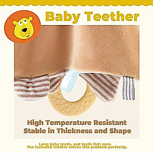 YOLINYOISH Lion Baby Snuggler Lovey Security Toy&Blanket Set for Kids (Deer-Blanket)