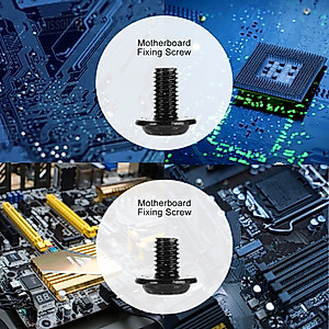 WELLOCKS Computer Standoffs Screws 405 pcs Black PC Screws Accessories Kit for HDD Hard Drive Case Fan Power Card Graphics Chassis CD-ROM Motherboard for Replacement DIY Installation(D280)