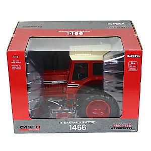 ERTL 1/16 International Harvester 1466 Black Stripe 2WD w/Cab & Rear Duals, Prestige Collection 44260