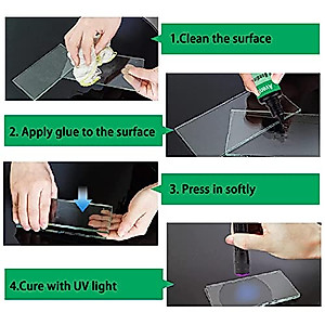 Riverruns Bonding and Welding Glue Super UV Glue Plastic, Glass and Metal UV Glue with Pen Light Most Versatile Application