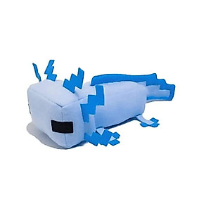 Yi jia hui Axolot Plush Plush Stuffed Toy Soft Throw Pillow Decor for Video Game Fans, Perfect for Kids Birthday Party, Halloween, Christmas, Games, Kids Student Gifts (Blue)