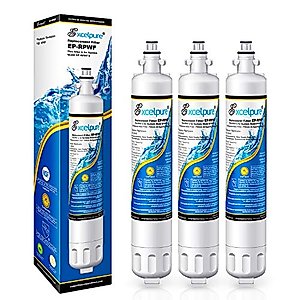 EXCELPURE RPWF Replacement for GE RPWF (Not RPWFE), RWF1063, RWF3600A, WSG-4, DWF-36, R-3600, MPF15350, OPFG3-RF300, Refrigerator Water Filter,3PACK