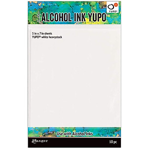 Tim Holtz Bundle of 3 Packages of Yupo Paper, White Heavystock, White Cardstock, Translucent Sheets, 10 (5”x7”) Sheets Each Package