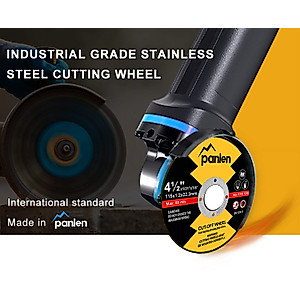 panlen 25 Pack - 4.5" 7/8" Arbor Cut Off Wheels for Metal, Premium Materials Stainless Steel Cutting Wheel, Thin Cut-Off Discs for Angle Grinder