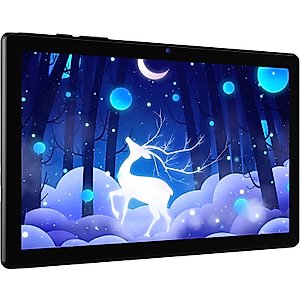 Tablet Android 10.0, Android Tablet 10.1" Built in 2GB RAM 32GB Storage (128GB Expansion Via SD Card),Long Battery Life, WiFi, Bluetooth 4.2 Black