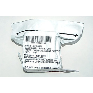 M9 Paper Chemical Agent Detector Paper
