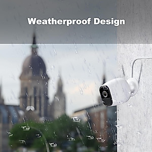 JESSPOW 2Pack 10 Feet Power Cable for Arlo Pro and Arlo Pro 2, Weatherproof Outdoor Charging Cord with Quick Charge 3.0 Power Adapter, Compatible Arlo Go, Arlo Security Light (White)