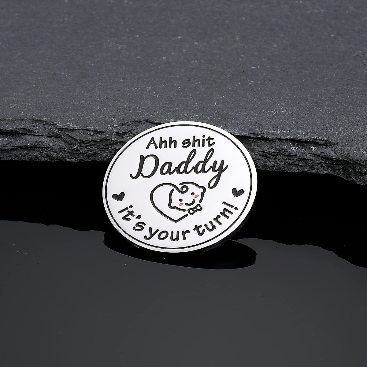 New Baby Gift for Mom Dad Decision Coins Funny New Parents Pregnancy Gift for First Time Daddy Mummy to be Christmas Stocking Stuffers Birthday Baby Shower Father's Mother's Day Coin for Husband Wife