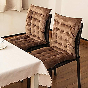 Seat Cushion Long Chair Cushion Recliner Rocking Chair Cushion Solid Color Thick Foldable Seat Cushion Sofa Cushion Garden Chair Pad (Color : Pink)