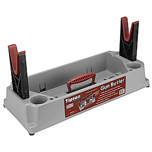 Tipton Gun Butler with Non-Marring Cleaning Forks and Storage Compartments for Secure Firearm Cleaning and Maintenance Green