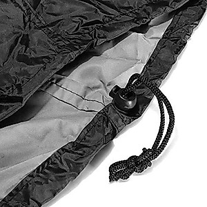 ODOMY Fire Pit Cover Chiminea Cover 28DIAMETER x 40H Patio Outdoor Waterproof Chimney Fire Pit Fountain Protective Garden Heater UV Cover Year Around Protection