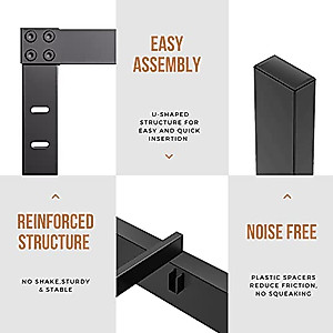 COMASACH 14 Inch Bed Frames Queen Size 3500 lbs Heavy Duty Platform with Sturdy Metal Slats, No Box Spring Needed, Easy Assembly, Under Bed Storage, Noise-Free, Non-Slip